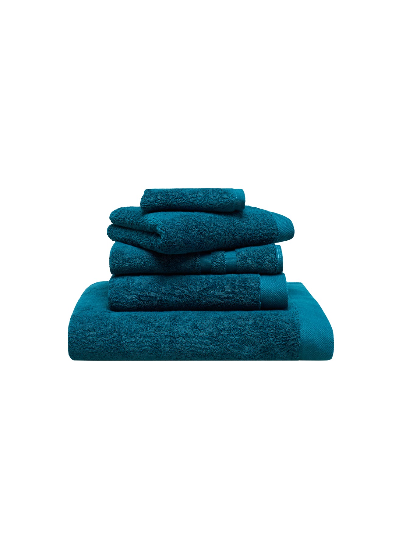 Peacock blue face towel Hana – Pyrenex
