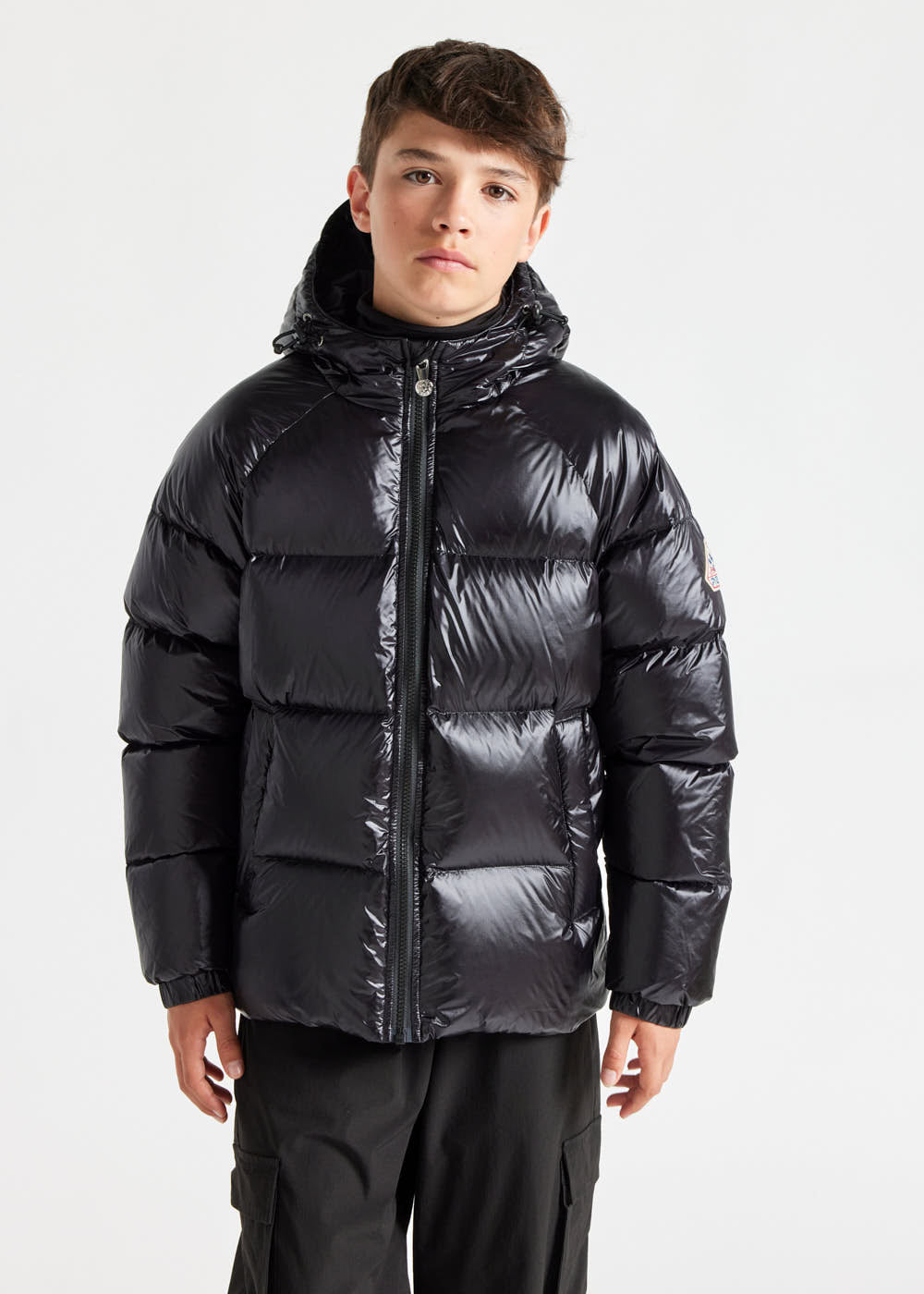 Kids unisex vintage hooded down jacket Sten 2 | Pyrenex EN